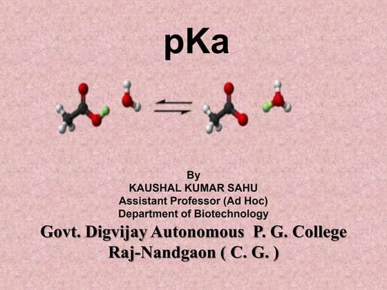pKa and log p determination | PPTX