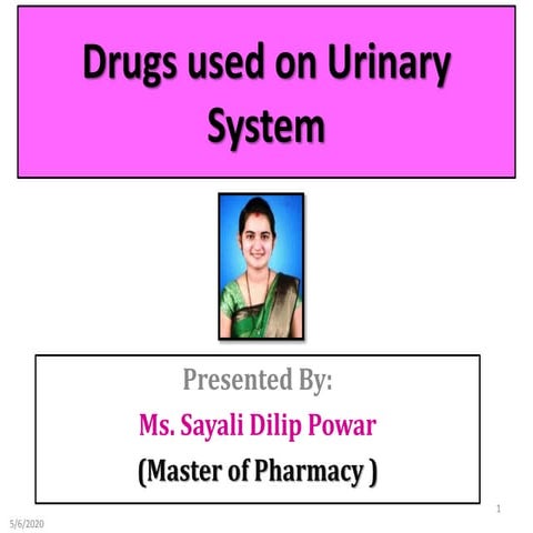 1.urinary drugs 6 may | PPTX