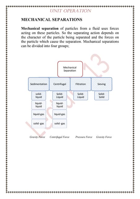 Unit Operation-II (Settling and Sedimentation-1).pdf | Geology | Science