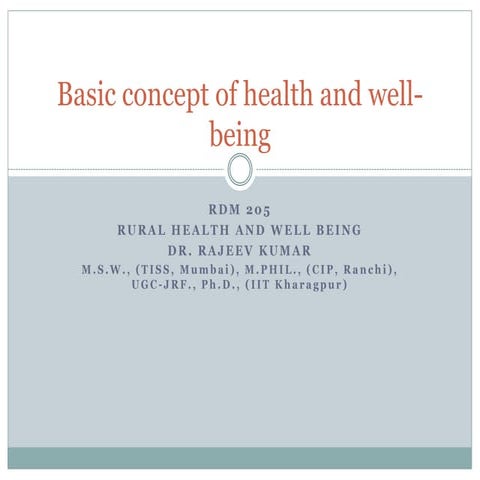 1. concept of health | PPTX