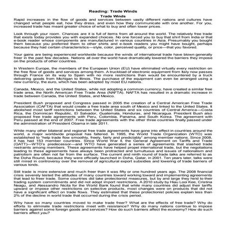 Reading: Trade Winds | DOCX