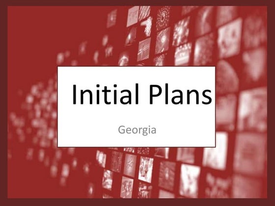 Initial plans (done) | PPT