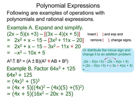 Rational algebraic expressions | PPTX