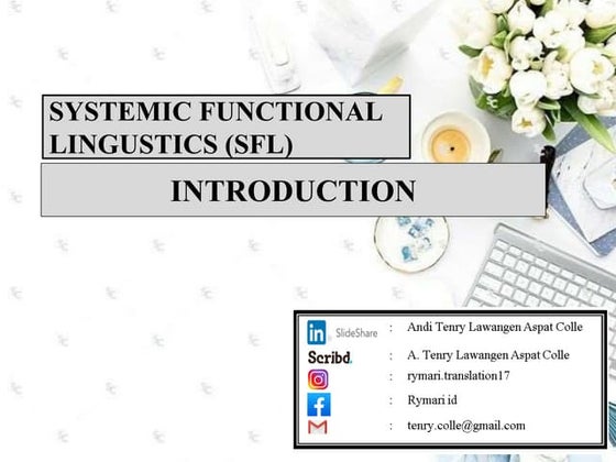 Systemic Functional Linguistics | PPTX