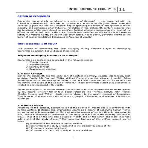 introduction to economics | PDF