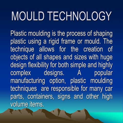 1. mould technology | PPT