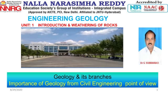 Geology & its branches | PPTX