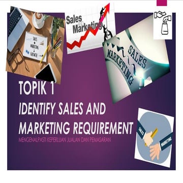 1. identify sales & marketing requirement | PDF