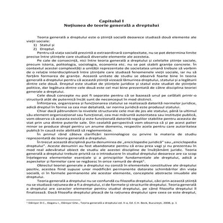 1. notiunea de teoria generala a dreptului | PDF
