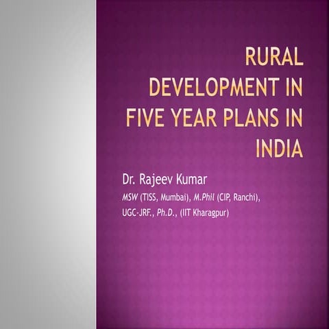 1.7.revised rural development in five year plans | PPT