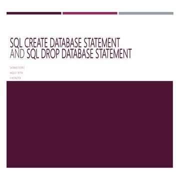 11 Sql Create And Drop Database Statement Ppt 9368