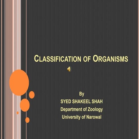 1. classification of organisms | PPT