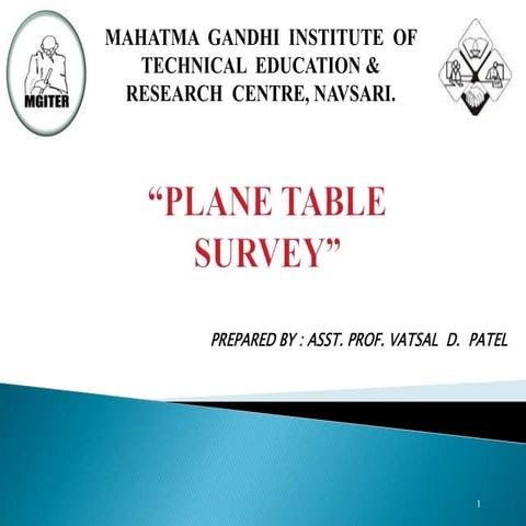 Plane table survey_Surveying, Civil Engineering | PDF