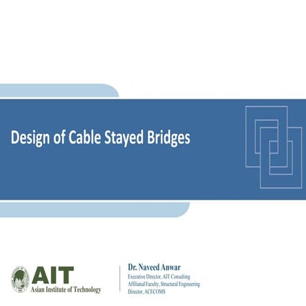 Modelling of Cable stayed bridge by AIT | PDF