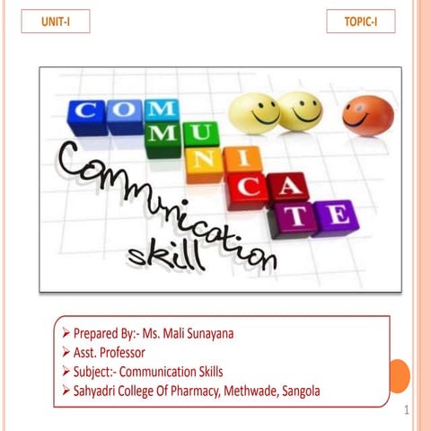 1.Communication Skills | PPTX
