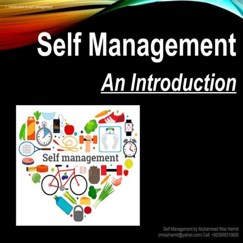 1. self management..an introduction | PPT