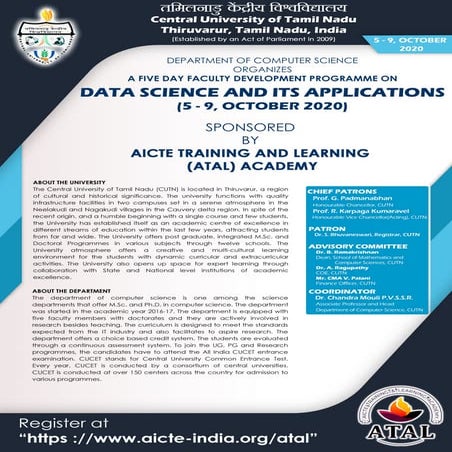 1. brochure of data science and its applications | PDF