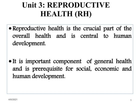 Chapter 4. Reproductive health | PPT