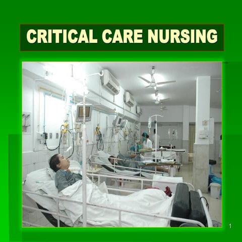 1. critical care introduction concept | PPT