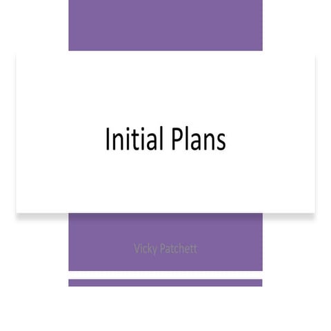 1. initial plans | PPT