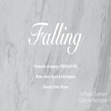"Falling" Example Production/Project Pitch | PDF