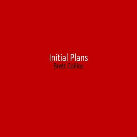 1. initial plans | PPT