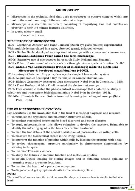 Principles and application of light microscopy | PPTX