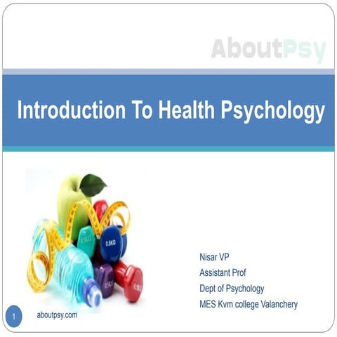 Health psychology;Definition, areas,Aims, Need & Significance|Aboutpsy.com