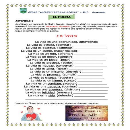 ARTE Y CULTURA: EL POEMA | PDF