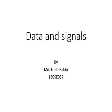 1. data and signals | PPTX