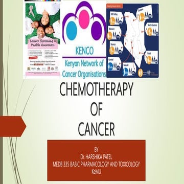 1. introduction of chemotherapy of cancer | PPTX