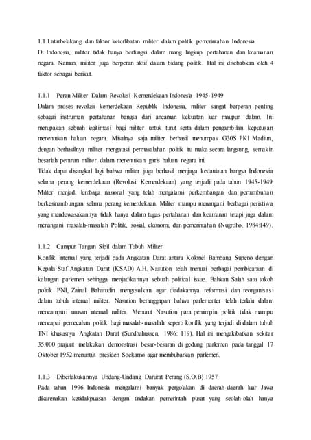 Ancaman disintegrasi sistem pemerintahan PRRI/PERMESTA dan BFO | PDF