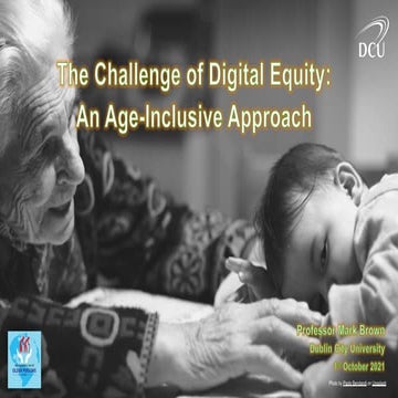 The Challenge of Digital Equity: An Age-Inclusive Approach | PDF ...