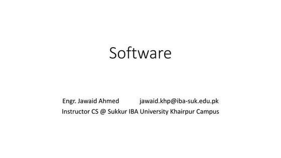 Computer Software & its Types | PPT
