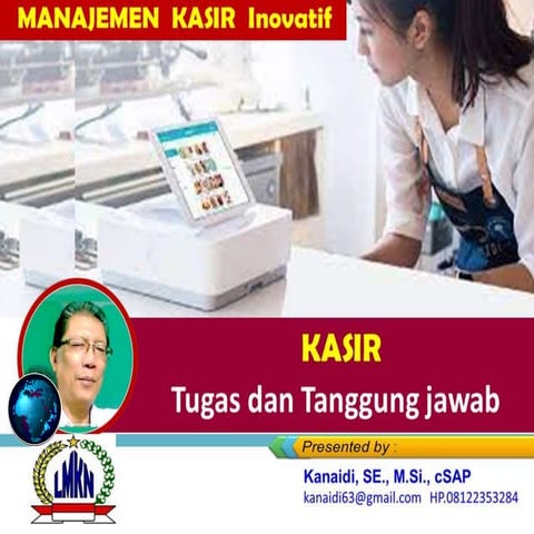 Tugas dan Tanggung jawab KASIR _Pelatihan "Manajemen KASIR INOVATIF" | PPTX