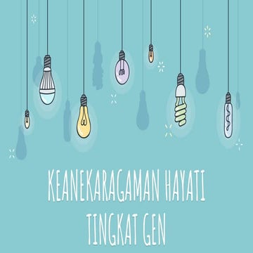 1. keanekaragaman hayati tingkat gen | PPTX