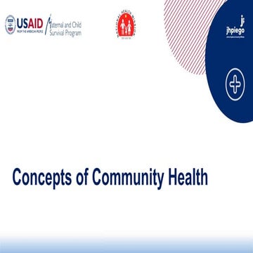 1. concepts of community health | PPTX