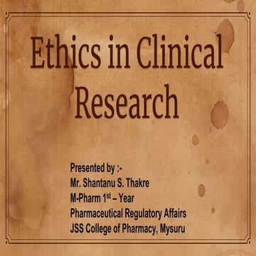 Ethics in Clinical Research and Historical Perspective of Nazi Trials ...
