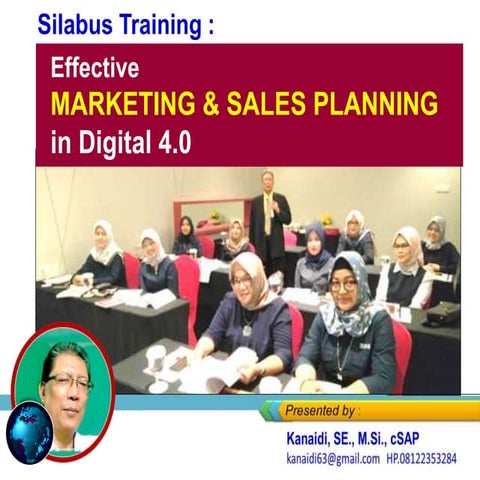 (2022) Silabus Training "Effective MARKETING & Sales PLANNING" in ...