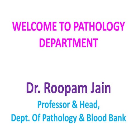 Introduction of pathology by DR. ROOPAM JAIN | PPTX