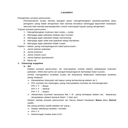 1. laundry | PDF