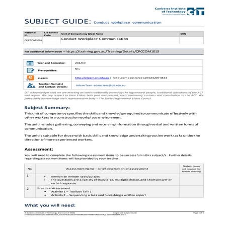 1. Subject Guide_Conduct workplace communication.docx