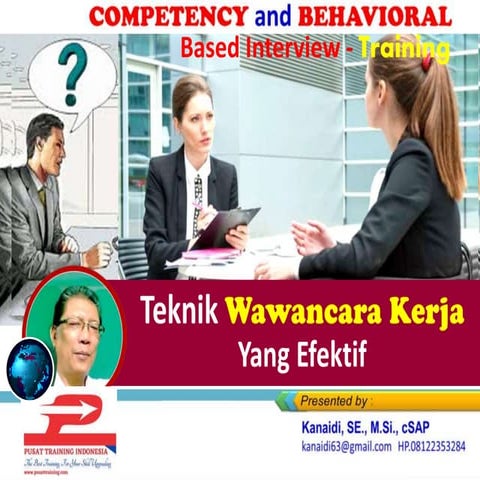 Teknik Wawancara yang Efektif _Training "COMPETENCY & BEHAVIORAL Based ...