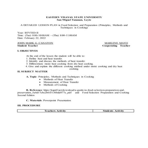COT-Sample-Enhanced-DLP-Cookery for Demo.docx