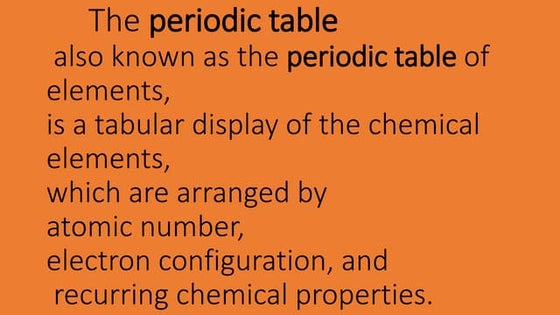 Periodic table cheat sheet | PDF | Chemistry | Science