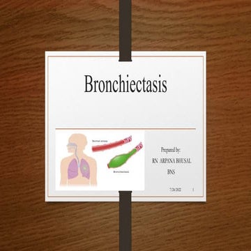 Bronchiectasis | PPTX