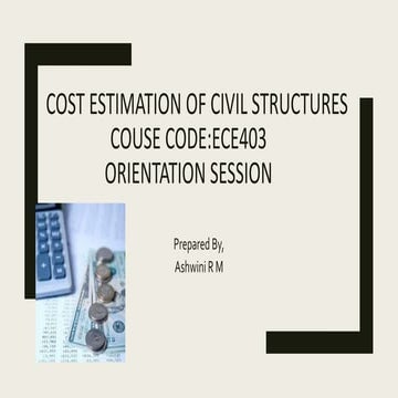 1.Cost Estimation of Civil Structures Orientation.pptx