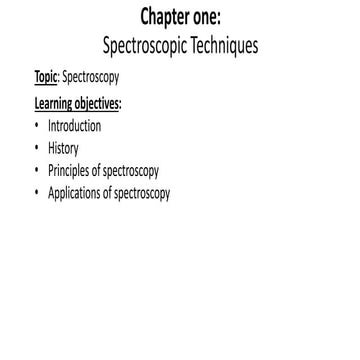 UV Spectroscopy | PPT
