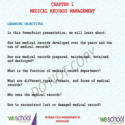1 Medical Records Management Pdf