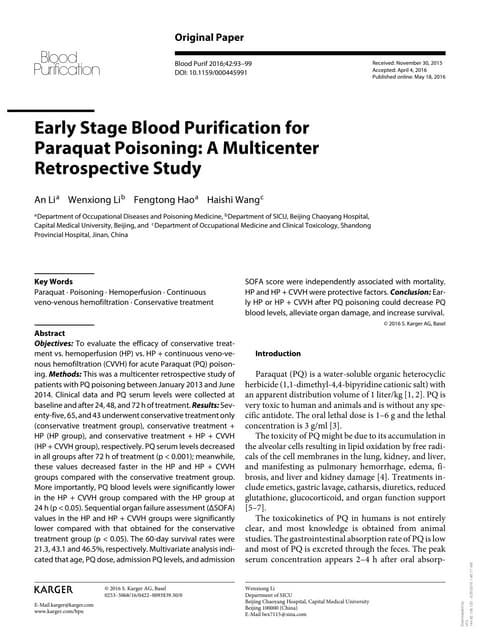 Booklet about blood purification therapy from Jafron Biomedical Co ...
